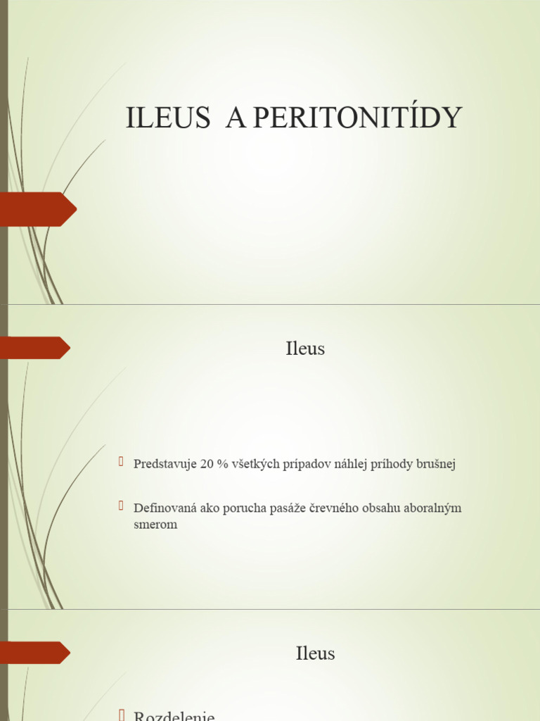 Ileus A Peritonitidy | PDF