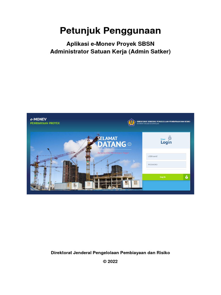 User Guide Emonev Admin Satker | PDF