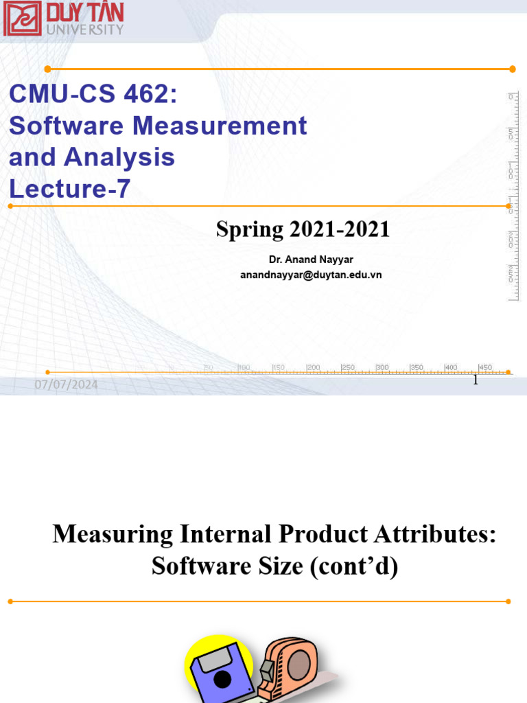 CMU-CS 462 - Software Meassurement and Analysis - 2020S - Lecture Slides - 7 | PDF | Use Case ...