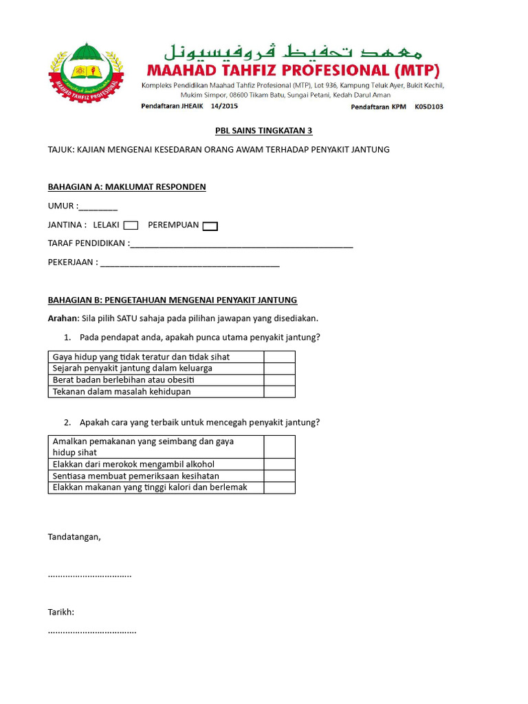 Pbl Sains Tingkatan 3 Pdf