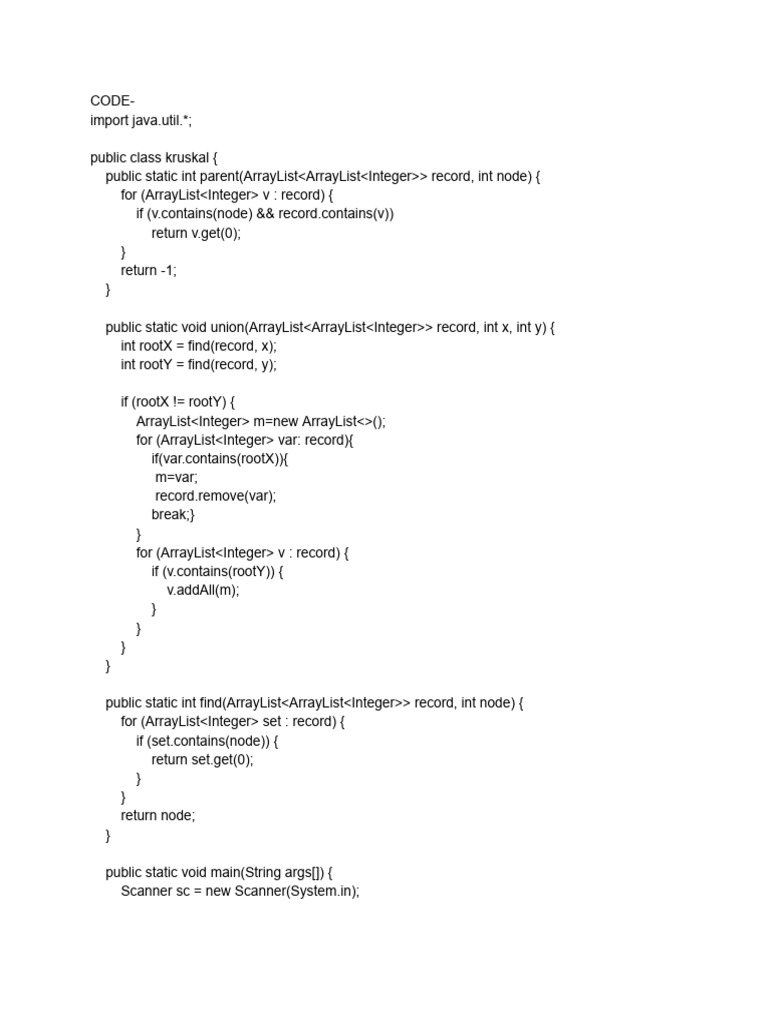 KRUSKAL | PDF | Computer Programming | Software Engineering