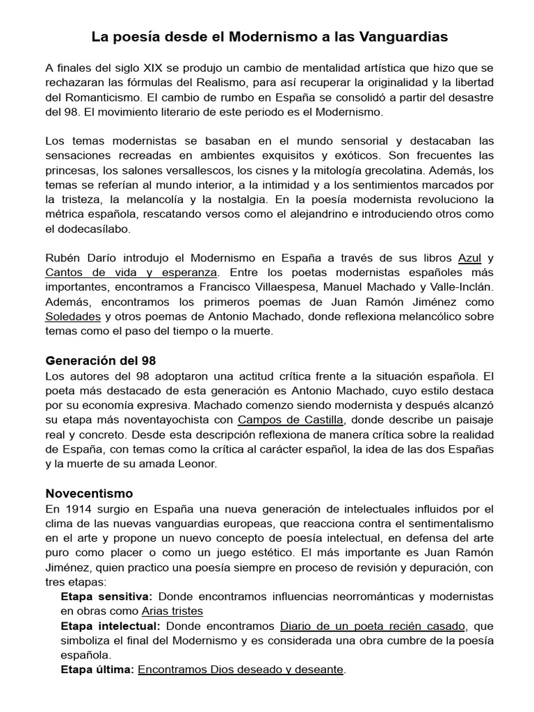 Elementos de la poesía moderna y vanguardista | PDF | Vanguardia | Poesía