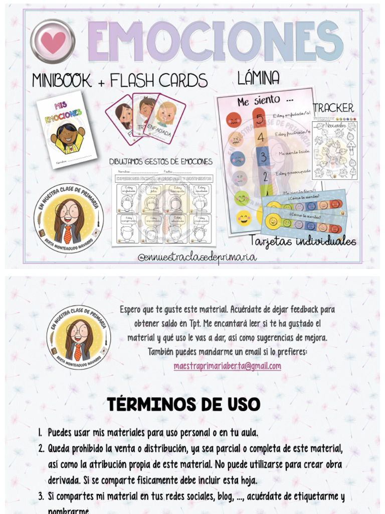 Emociones Materiales Berta | PDF