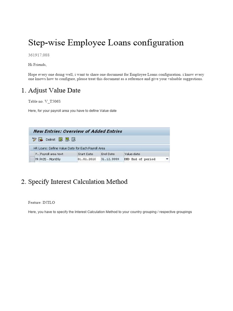 Loan Configure Step by Step Process | PDF