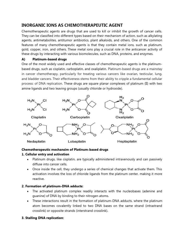 Inorganic Ions As Chemotherapeutic Agent | PDF | Reactive Oxygen Species | Glutathione