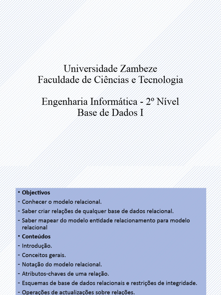 Tema 3 - Base de Dados Relacionais | PDF | Base de dados relacional ...