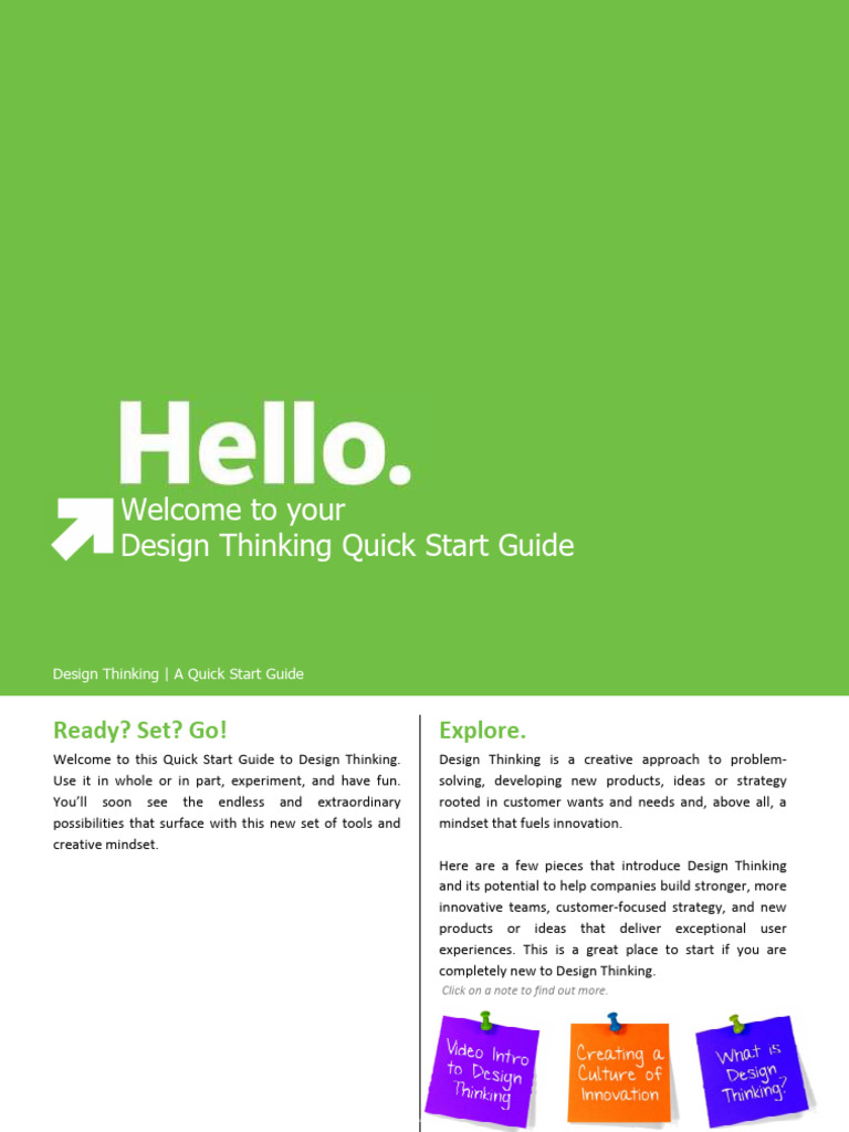 Design Thinking Get Started Guide | PDF | Design Thinking | Empathy