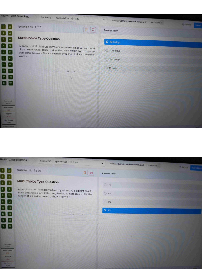 Aptitude and Mcqs | PDF