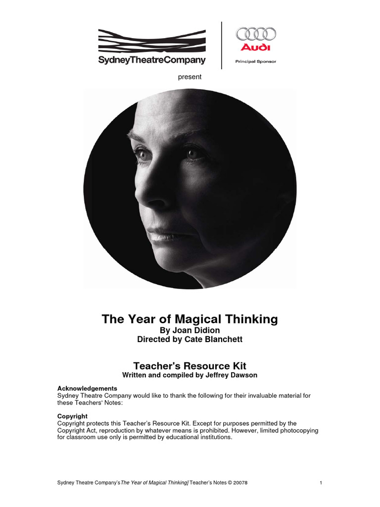 The Year of Magical Thinking Notes | PDF | Social Science | Art
