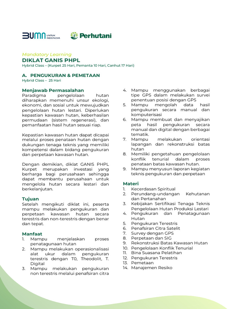 Diklat Ganis PHPL Pengukuran Pemetaan | PDF | Komputer | Teknologi & Rekayasa