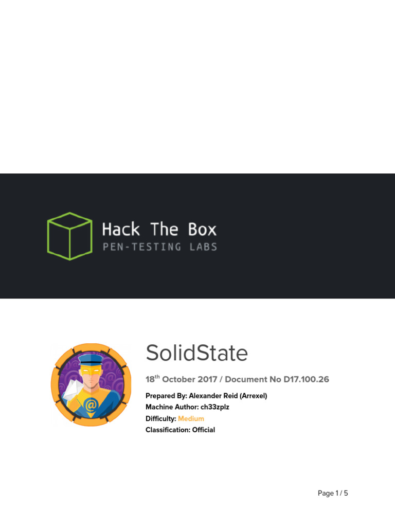 Solid State | PDF | Superuser | Secure Shell