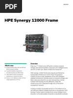 HPE Synergy 12000 Frame Overview | PDF | Computer Network | Computing