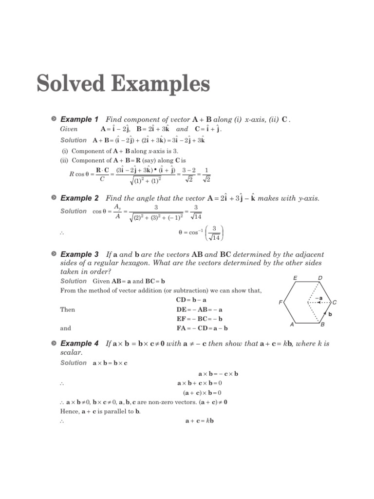 Vectors - Solved Examples (DC Pandey) | PDF | Euclidean Vector ... Vectors - Solved Examples (DC Pandey) | PDF | Euclidean Vector ...