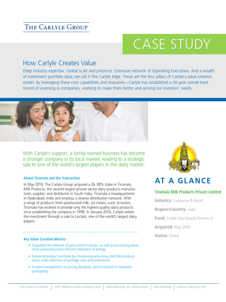 Tirumala Milk Products Private Limited case study | PDF | Milk | Business