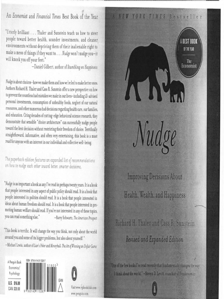 Nudge | PDF | Cognition | Psychological Concepts