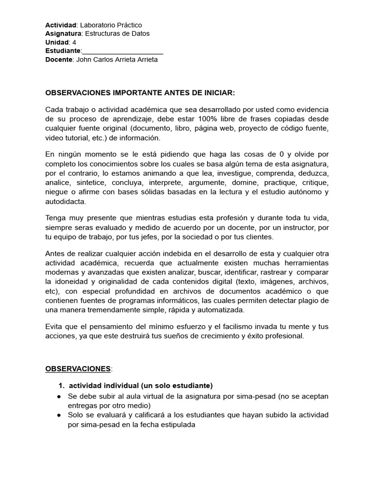 Actividad Grupal - Estructuras de Datos - Unidad 4 - Api de Colecciones ...