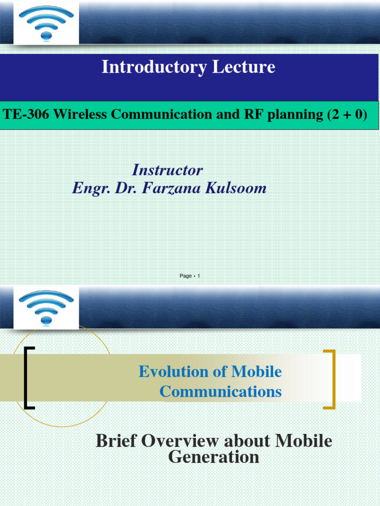 Lect 2 2k21 | PDF | Cellular Network | 3 G