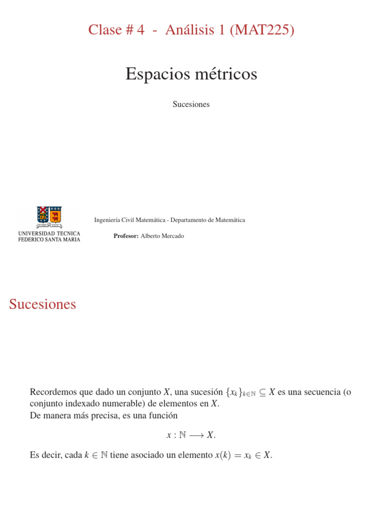 Clase4 Mat225 2024 | PDF | Matemáticas | Conceptos matemáticos