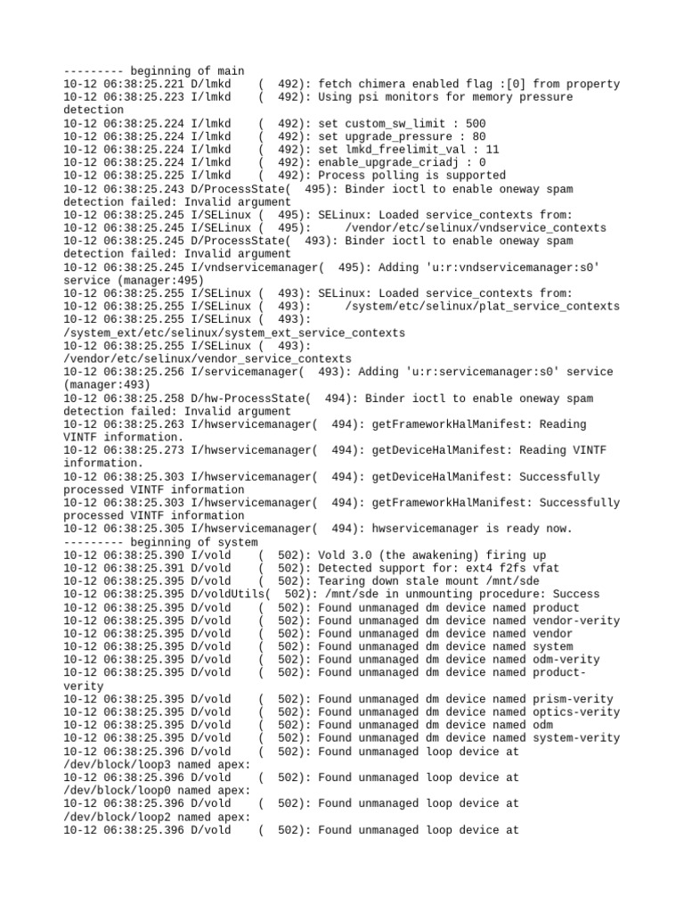 Logcat Home Fota Update Log | PDF | Computer Architecture | Computing