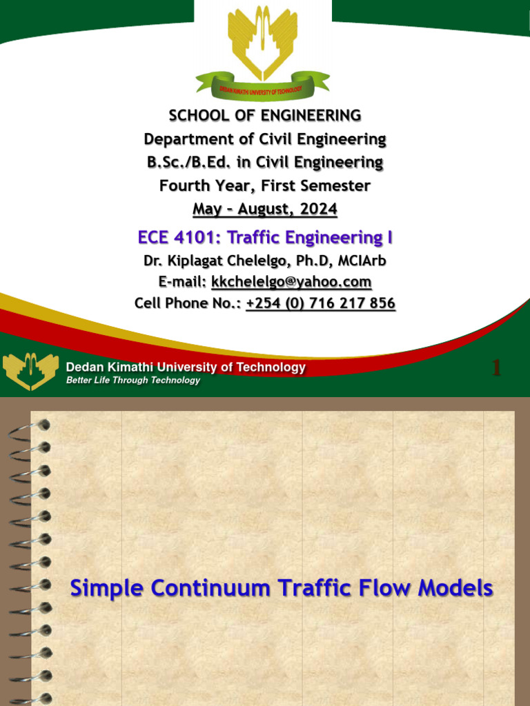 Lesson 4 - ECE 4101 - Simple Continuum Flow Models | PDF | Fluid ...