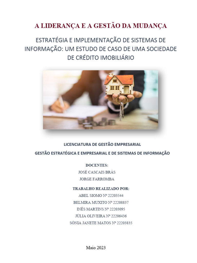 2º Trabalho de Grupo GEESI - Information Systems Strategy and ...