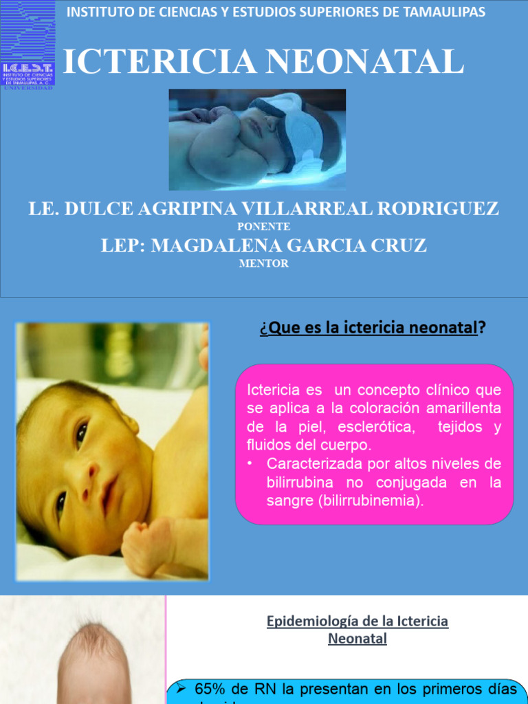 Ictericia Neonatal | PDF | Especialidades Medicas | Medicina CLINICA