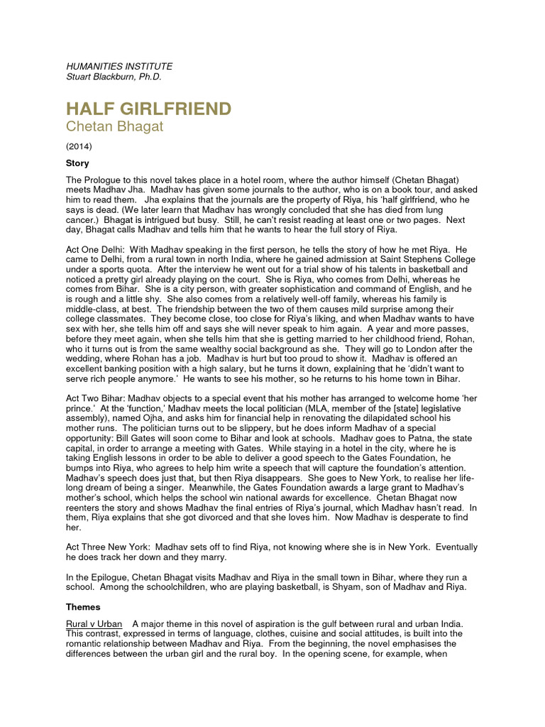 Half Girlfriend | PDF