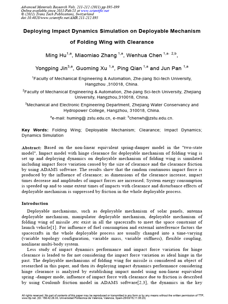 Ming Hu, Miaomiao Zhang, Wenhua Chen, Yongping Jin, Guoming Xu, Ping ...