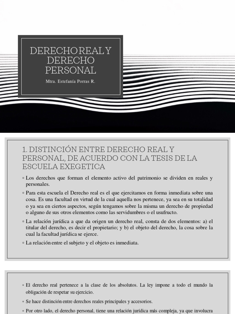 Derecho Personal y Derecho Real | Descargar gratis PDF | Justicia ...