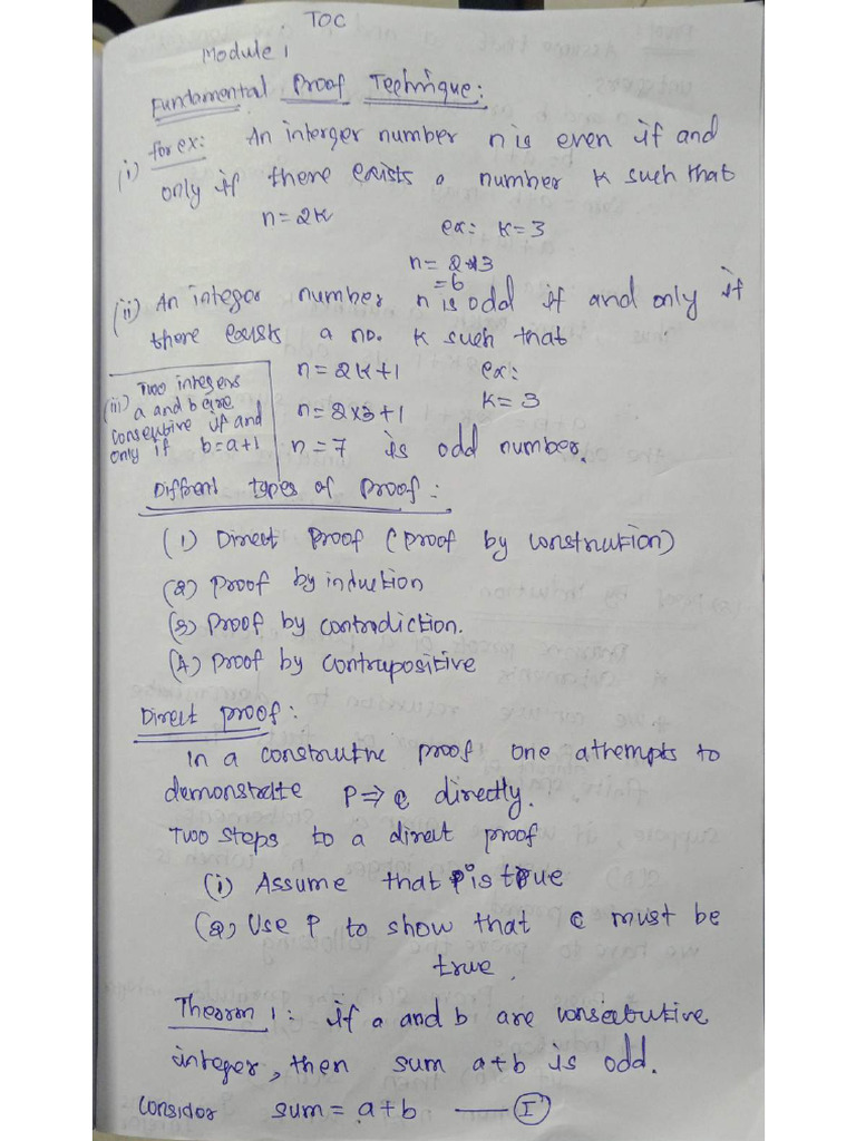 1 Introduction To Formal Proof Inductive And Deductive Proofs Problems On Mathematical