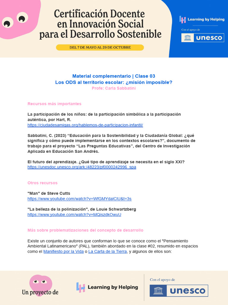 Clase 03 _ Material complementario | PDF