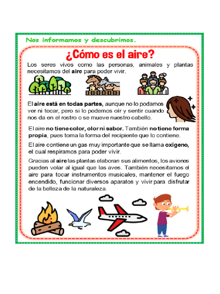 JUEVES 2024-06-27 C y T FICHA 5COMO ES EL AIRE | PDF