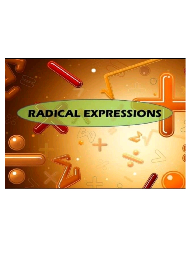 Radicals 1 | PDF