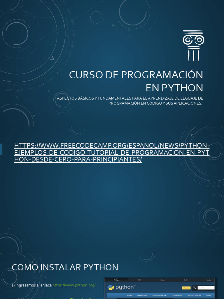 Curso de programación en Python 11 | PDF | Python (lenguaje de programación) | Álgebra de Boole
