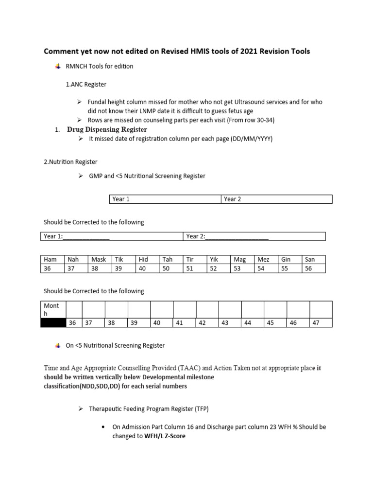 2021 Revised HMIS Tools Corrections | PDF | Finance & Money Management ...