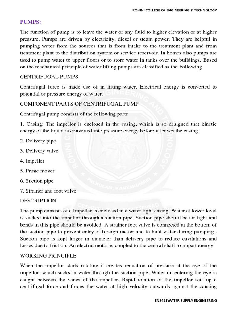 Centrifugal Pumps | PDF | Pump | Mechanical Engineering