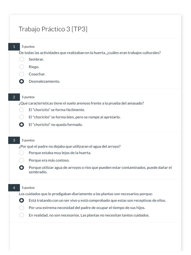 TP3 100% O.Instrumentales (TP3) | PDF | Suelo | Agricultura