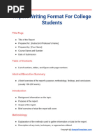 College Project Report Template | PDF