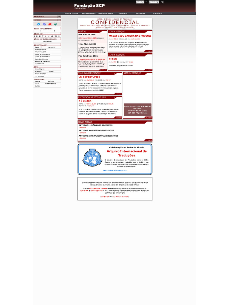 Scp Pt Br Wikidot | PDF | Hipertexto