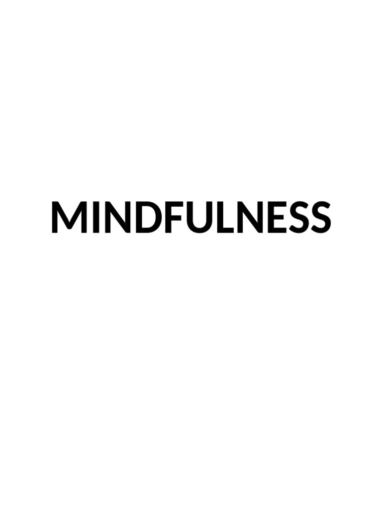 Mindfulness COMPLETO | PDF | Meditación | Plan de estudios