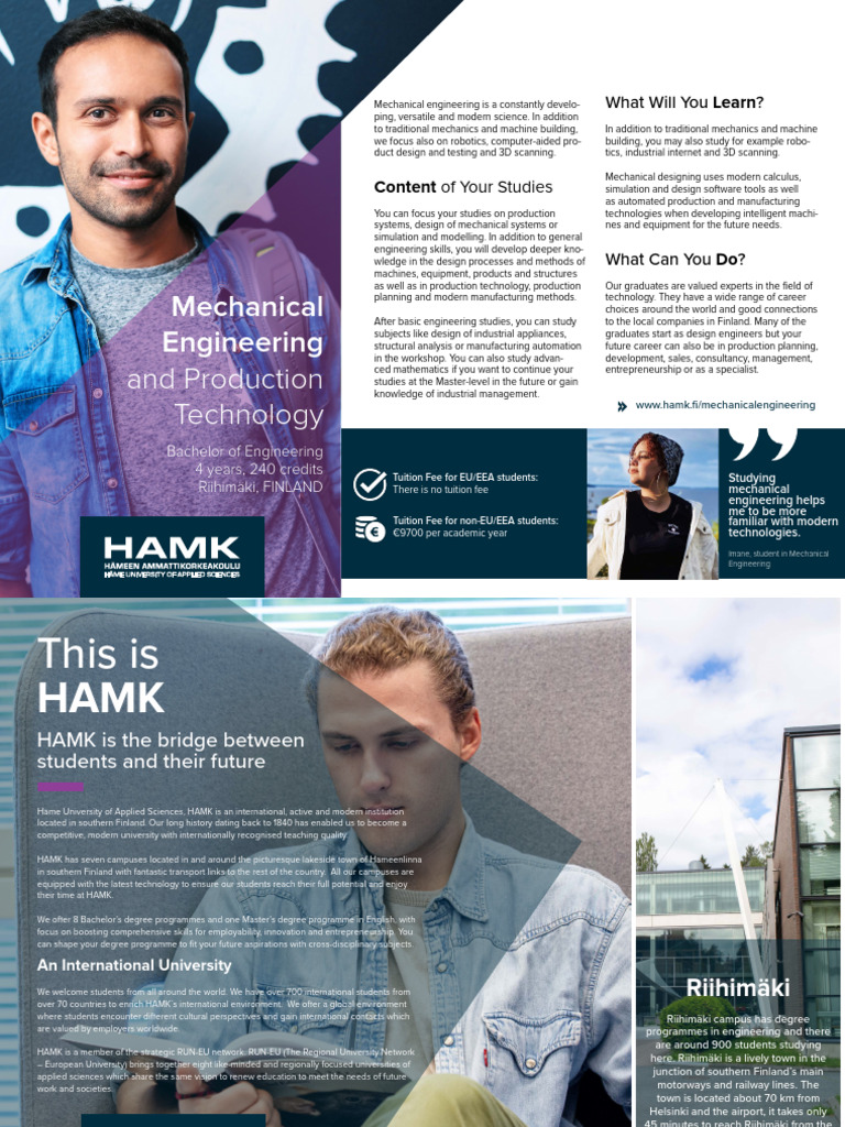 Mechanical Engineering Degree in Finland | PDF | Mechanical Engineering ...