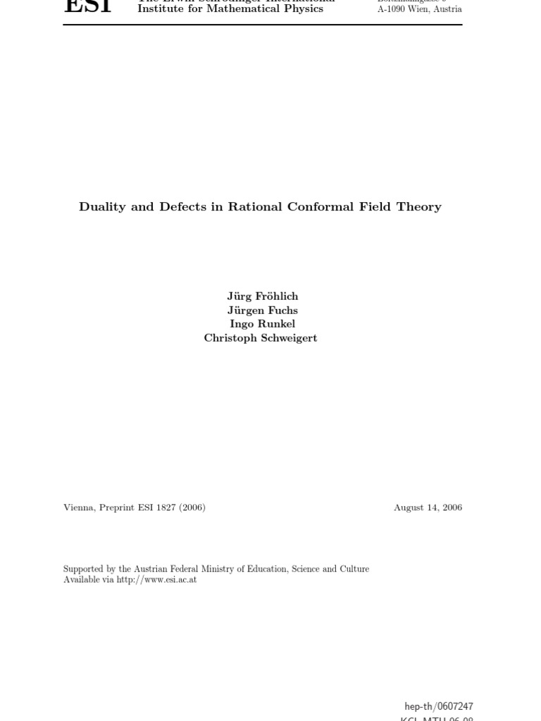 Jurg Frohlich, Jurgen Fuchs, Ingo Runkel and Christoph Schweigert ...