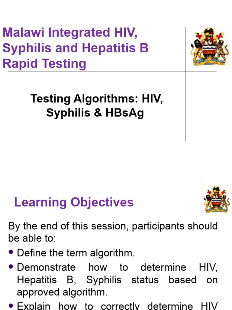 Testing - Algorithms Revised March 2024 | PDF | Diagnosis Of Hiv/Aids | Hiv