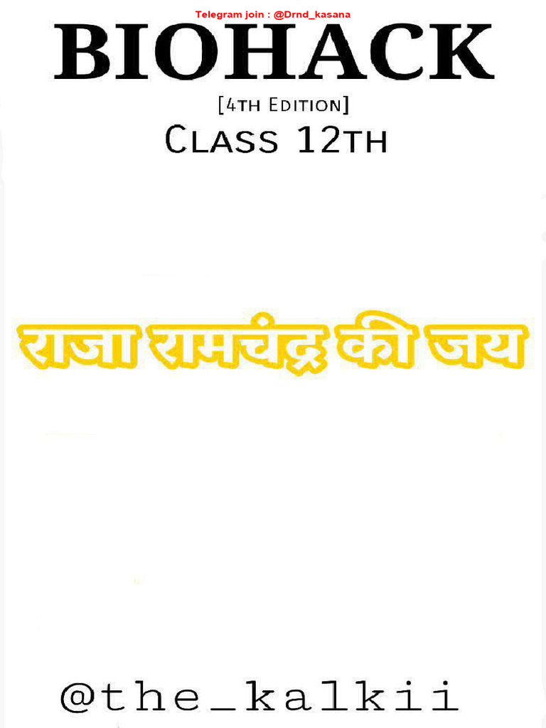 Biohack Class 12 Telegram Group | PDF | Social Science | Language Arts ...