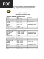Women's Manyano District Convention Programme 2024 | PDF | Christian ...