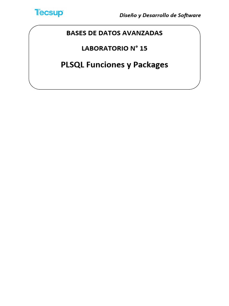 Glab S15 Jfarfan 2024 01 | PDF | SQL | Pl / Sql