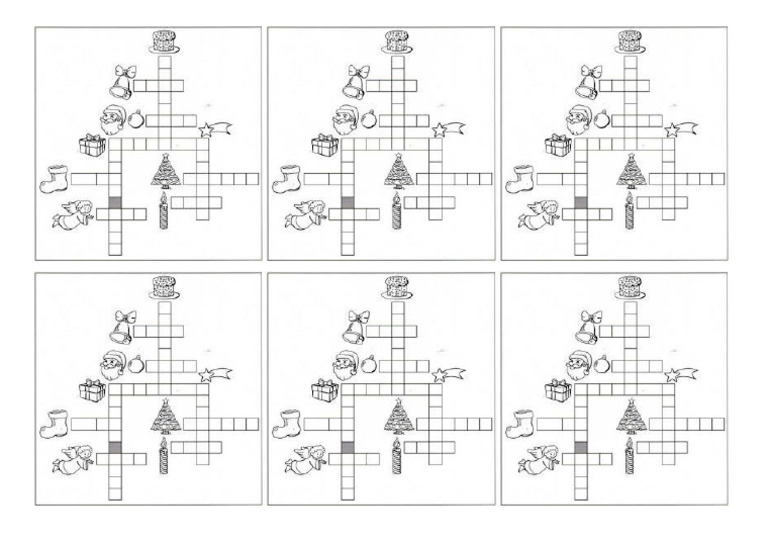 Palavras Cruzadas Natal - 10 Copias | PDF