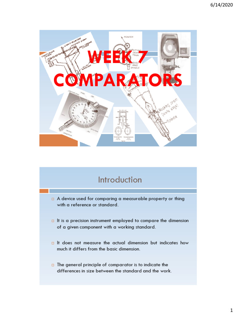 Lecture 7 - Comparators | PDF | Machines | Gear