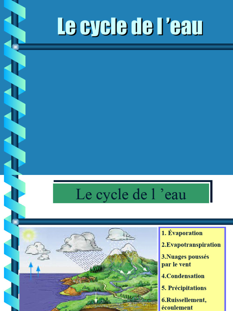 Le Cycle de L'eau | PDF | Précipitation | Nuage