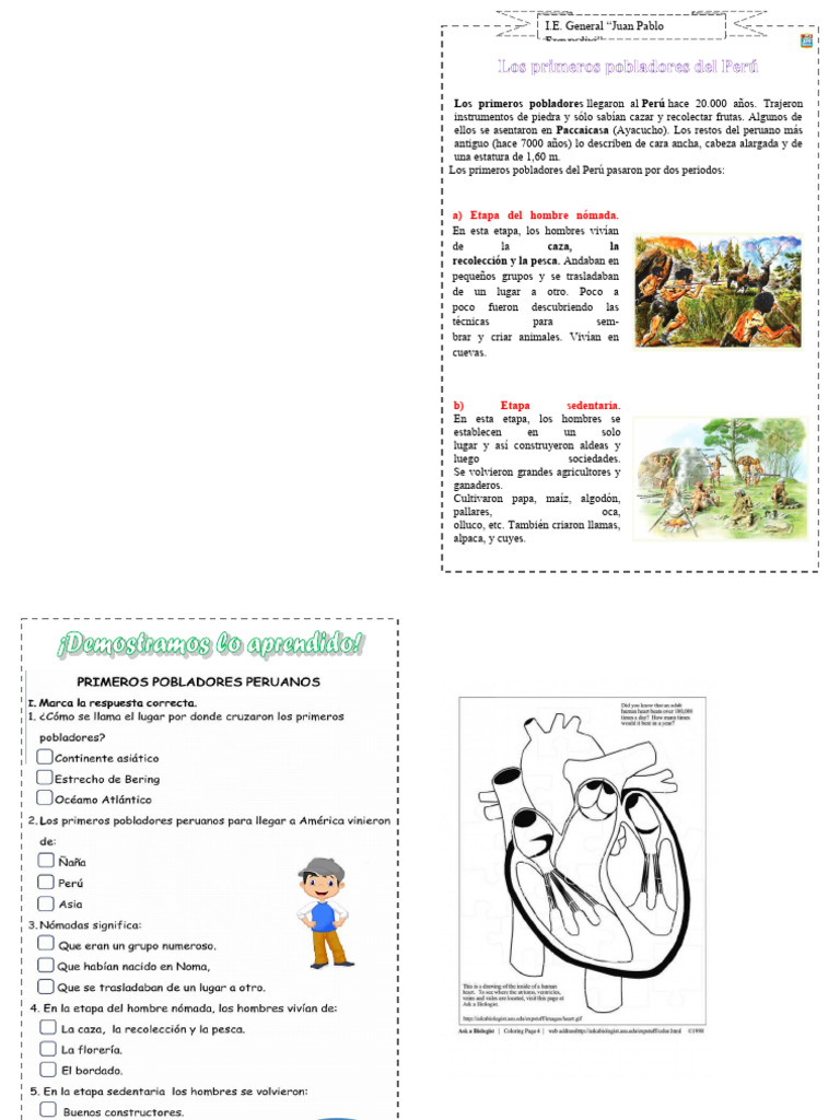 ficha 2 PER PRIMEROS POBLADORES | PDF